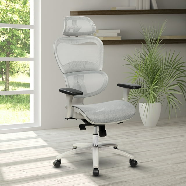 Techni Mobili High Back Mesh Executive Office Chair with Neck Support ...