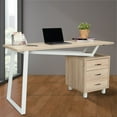 Techni Mobili Modern Design Computer Desk with Storage, Sand - Walmart.com