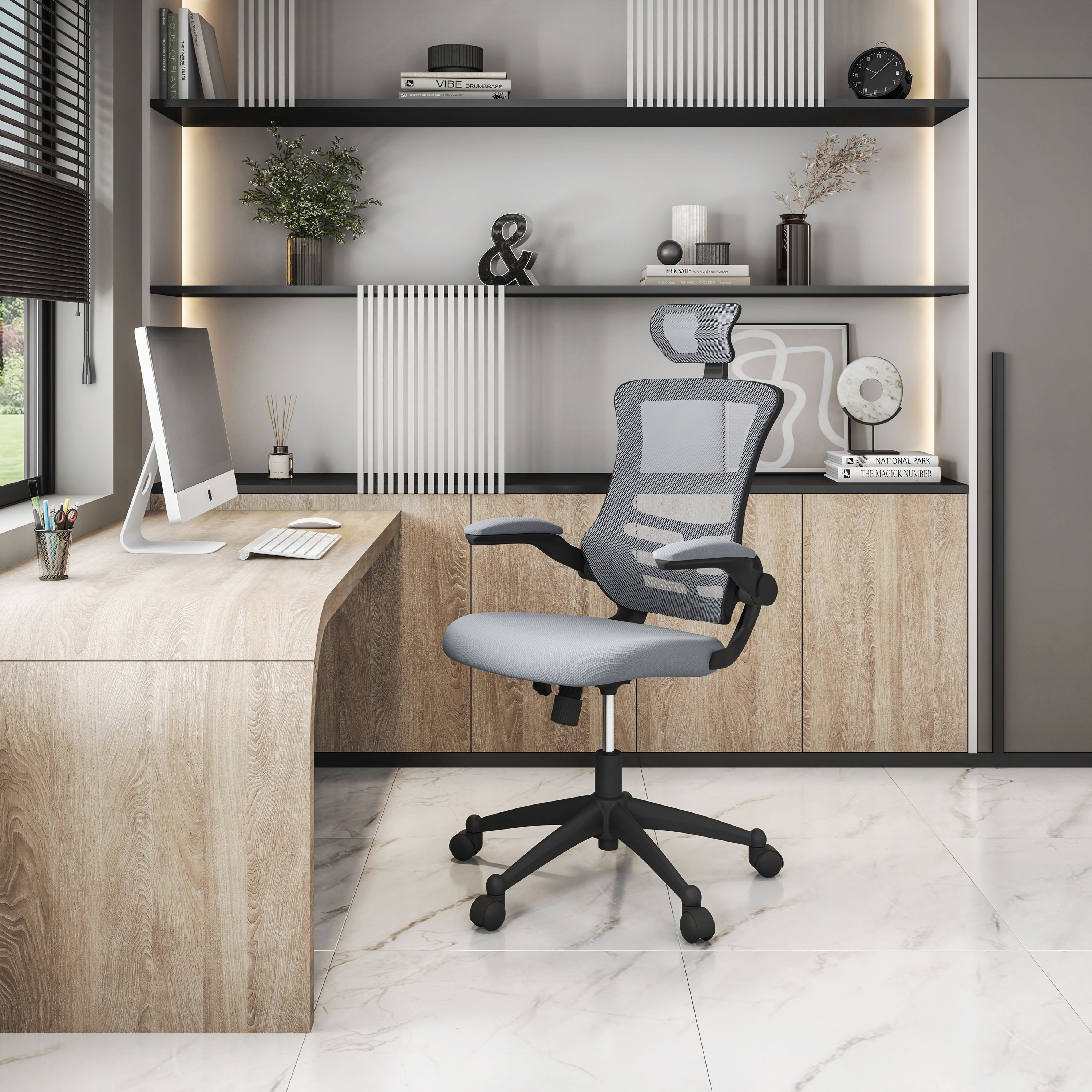 Alera Embre Series Mesh Mid-Back Chair, Black/Taupe - Walmart.com