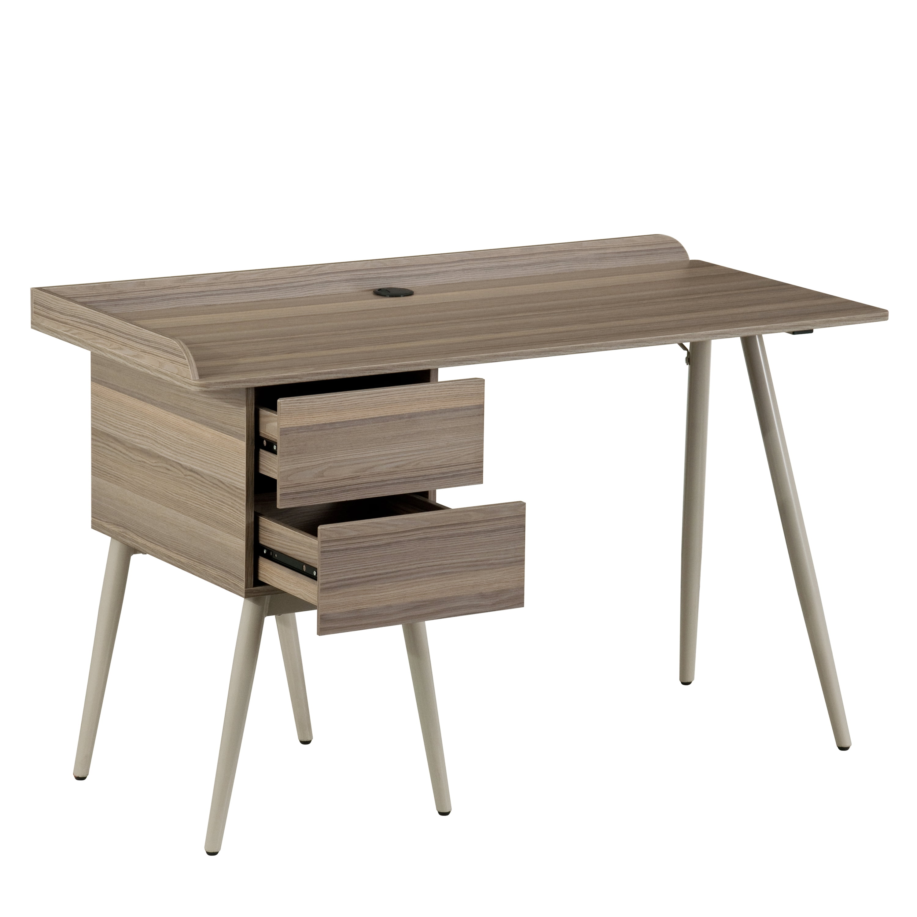 Techni Mobili Modern Space Saver Desk with Drawers, Natural - Walmart.com