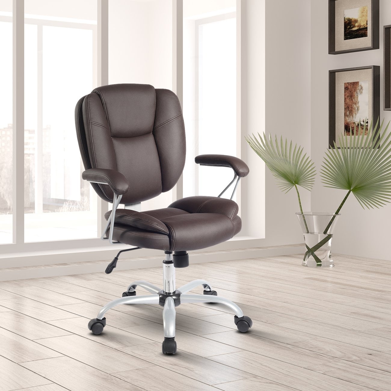 Techni Mobili Plush Task Office Chair With Techniflex Upholstery RTA ...