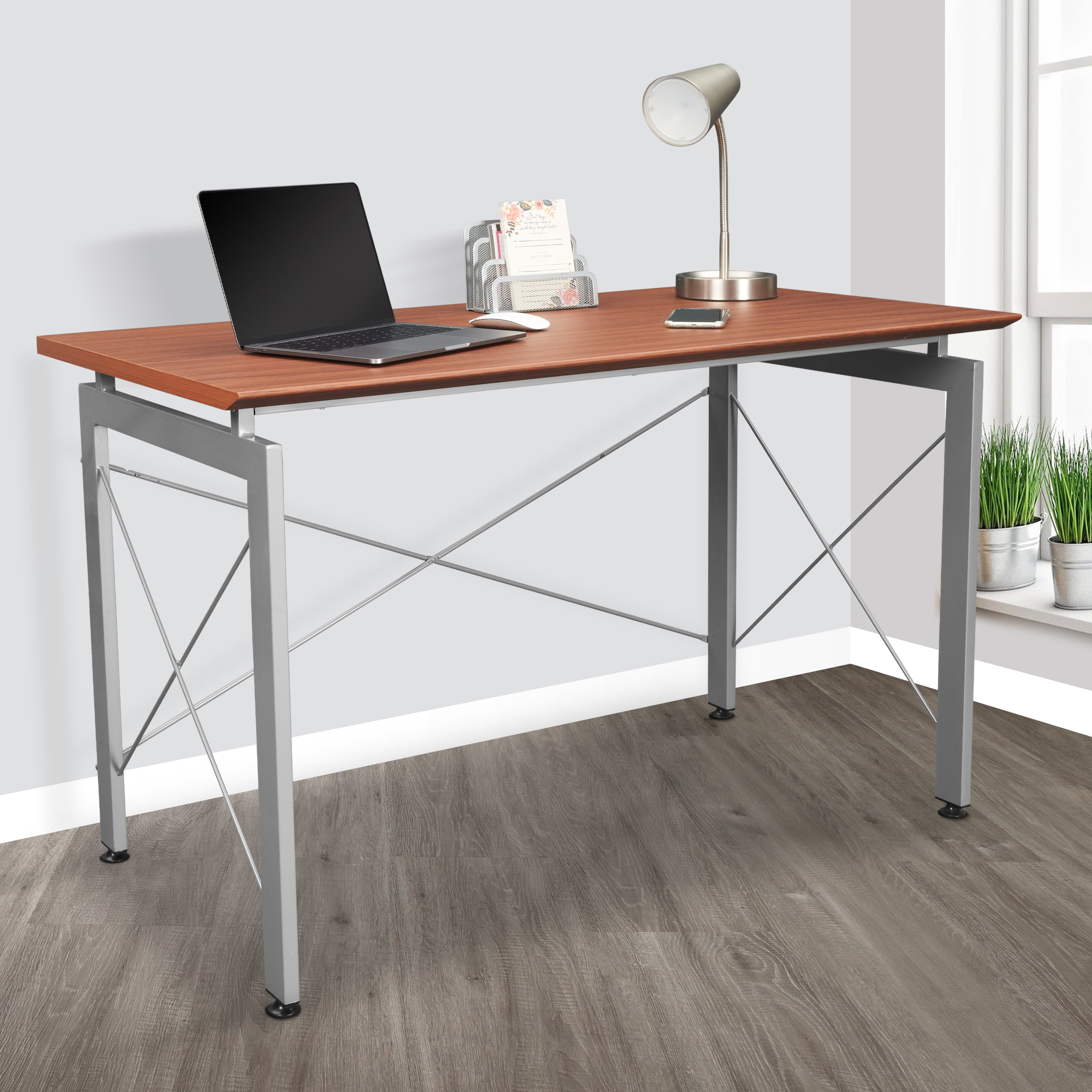Techni Mobili Stylish Writing Desk, Mahogany (RTA-2012-M615) - Walmart.com
