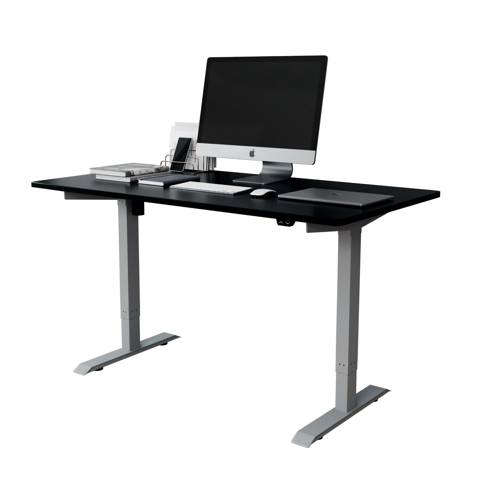 Techni Office Solutions Adjustable Motorized Stand Desk - 55" - Black ...