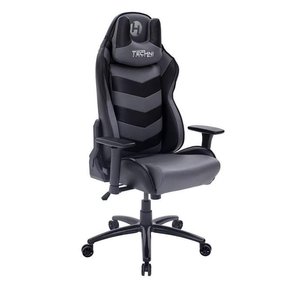Techni Sport Ergonomic High Back Racer Style Video Gaming Chair, Grey ...