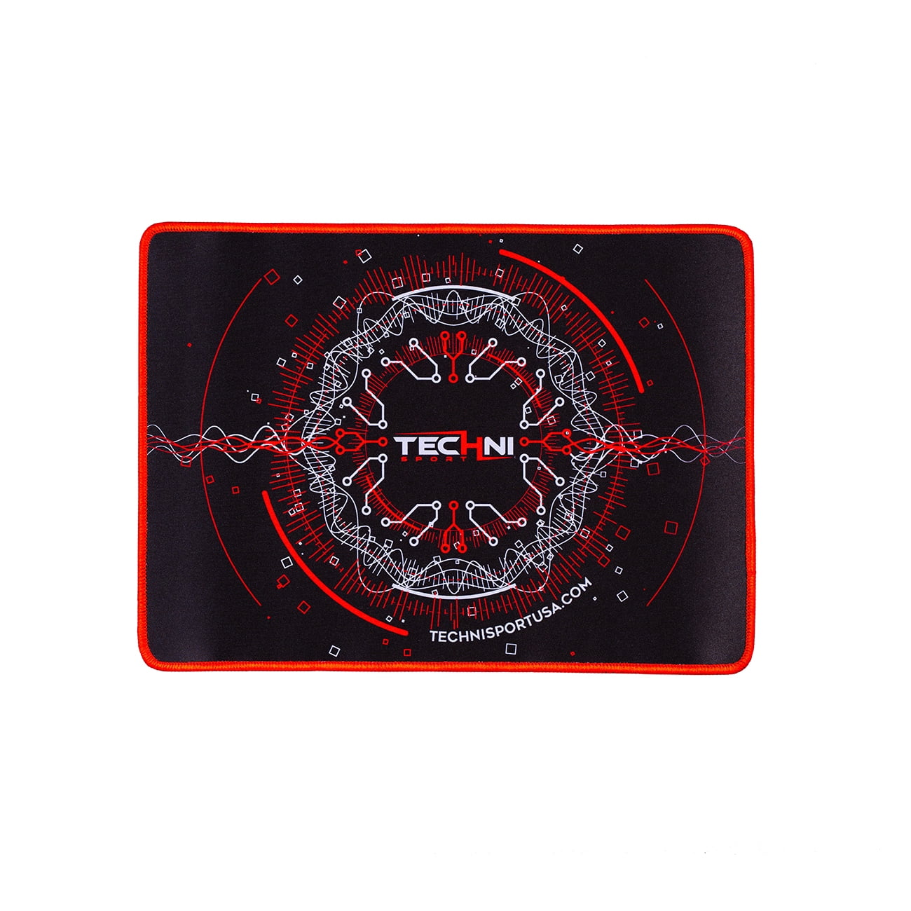 Techni Sport Ultimate Circuit Gaming Mouse Pad 14" x 10", Red/Black ...