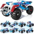 Technic 9 in 1 Pull-Back Car Building Set - Off-Road Race Vehicle ...