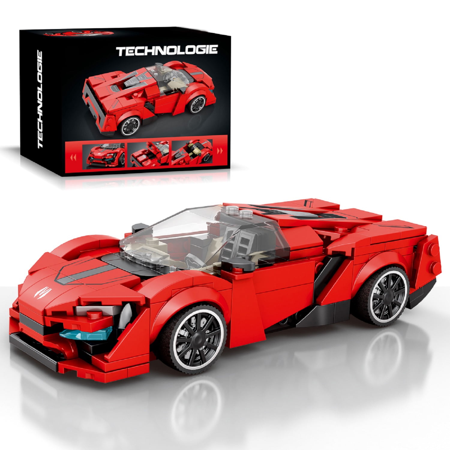 Technic Car Building Model 803 Speed Champions Sports Car Technic Car ...