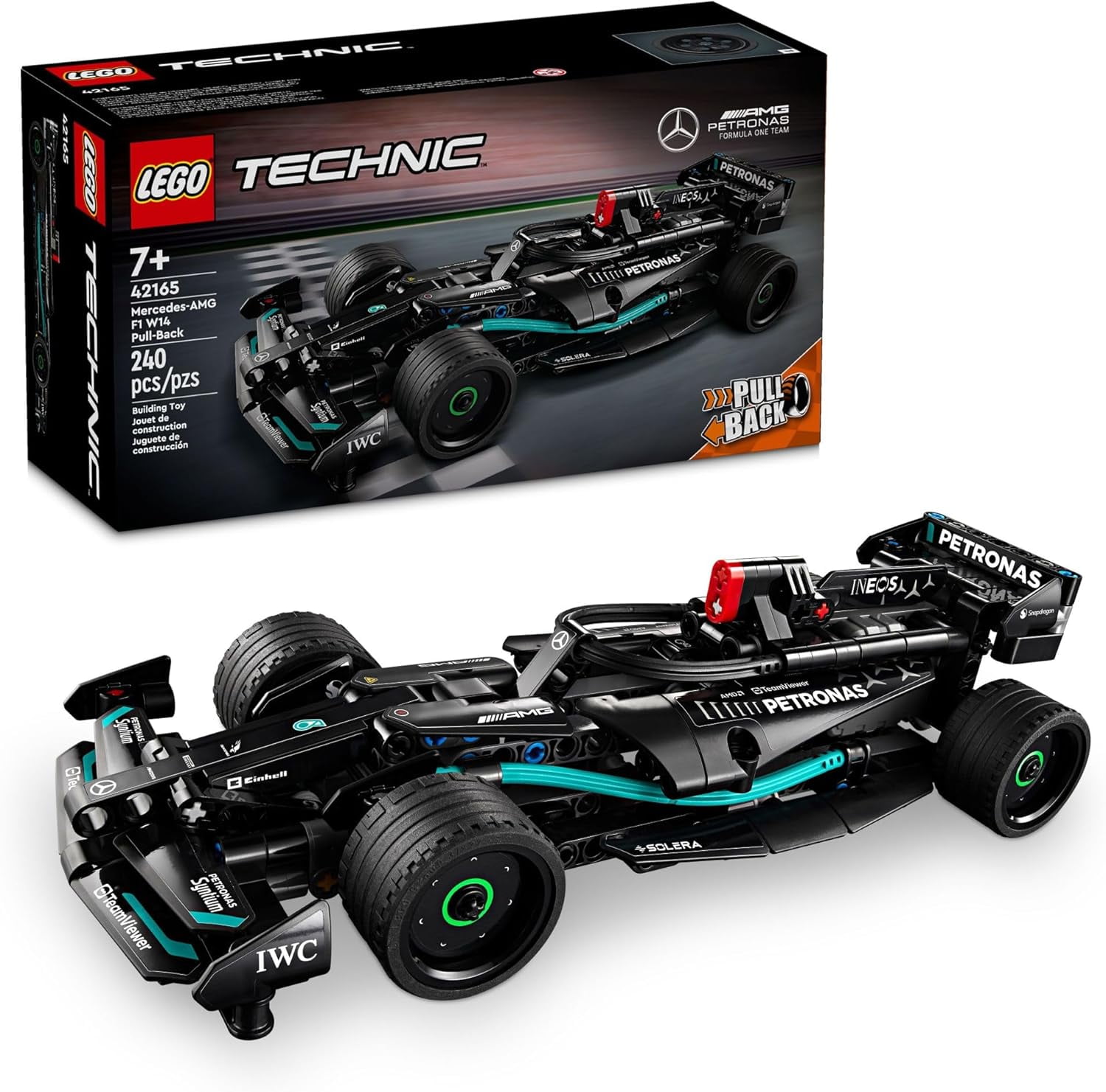 Technic Mercedes-AMG F1 W14 E Performance Pull-Back Car Toy, Vehicle ...