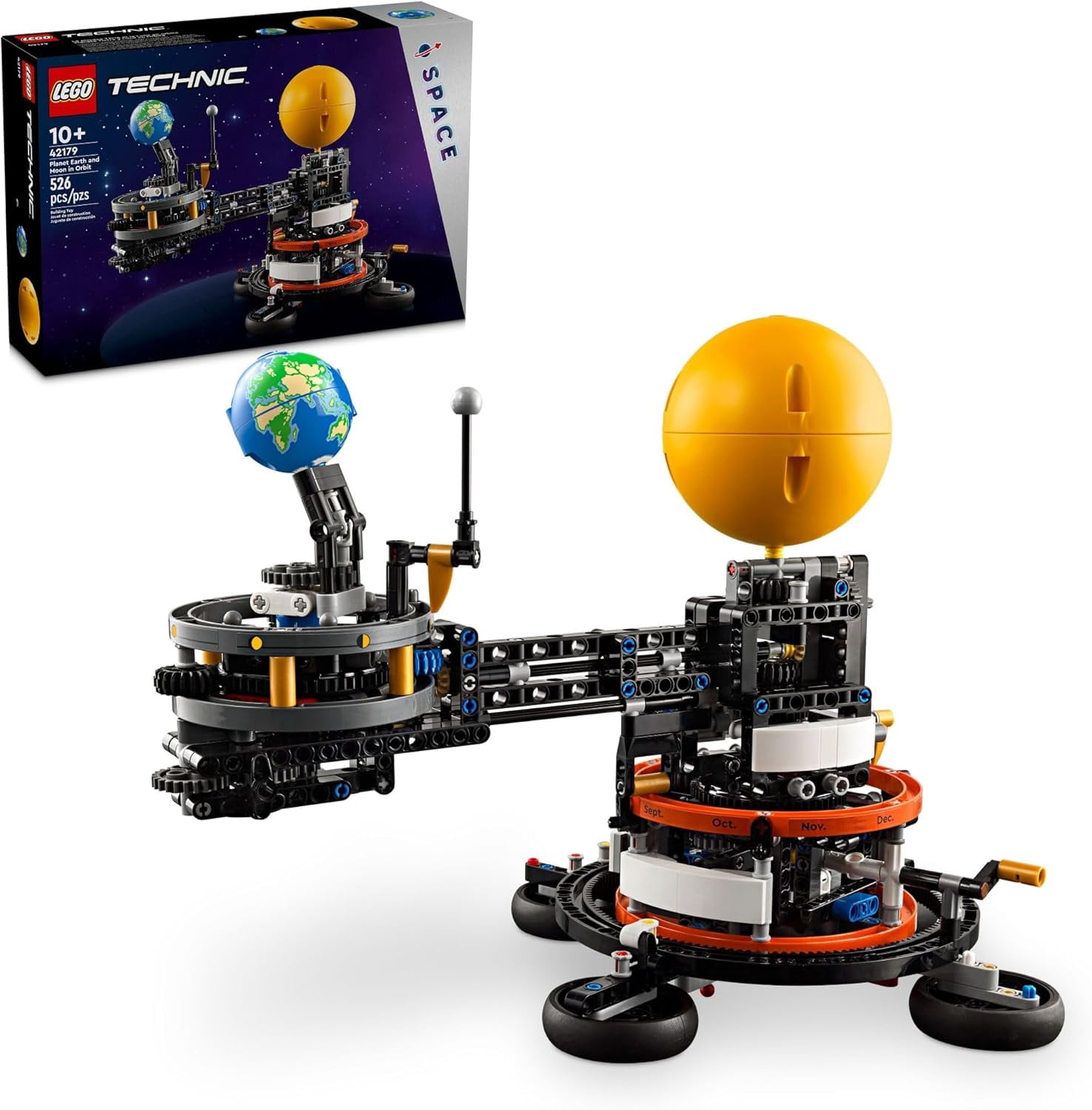Technic Planet Earth and Moon in Orbit Building Set, Outer Space ...