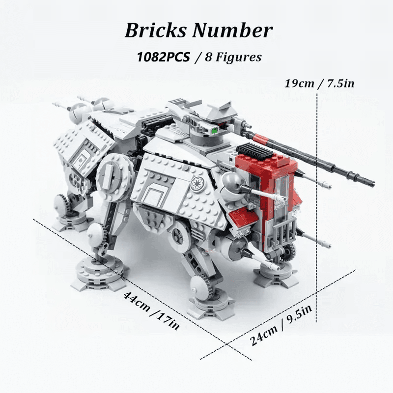 Technical AT-TE With 75337 MOC Model 1082PCS Building Blocks Space ...