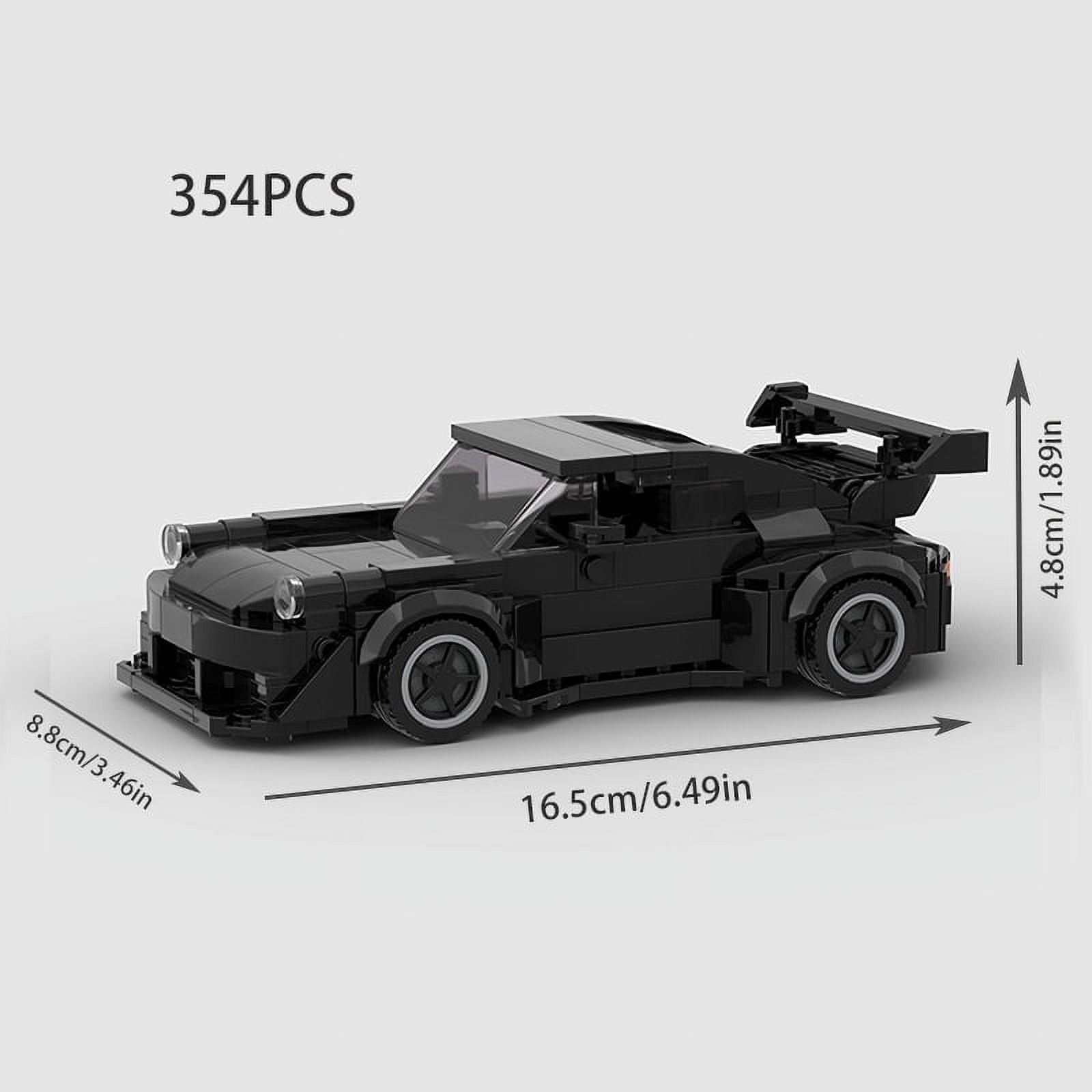 Technical Black Car Speed Champion Sports Racing City Vehicle Racer Moc ...