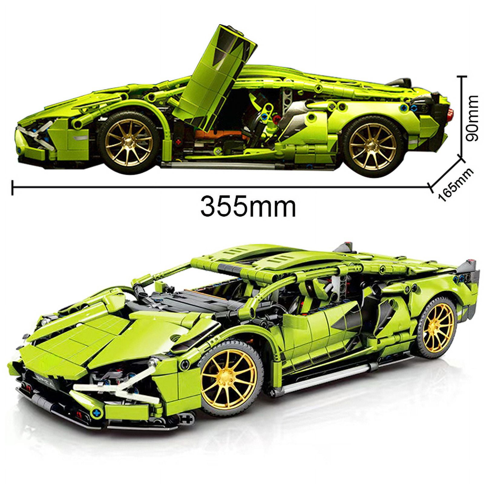 Technical Bugatti Building Blocks Lamborghini Hypercar Racing Car Model ...
