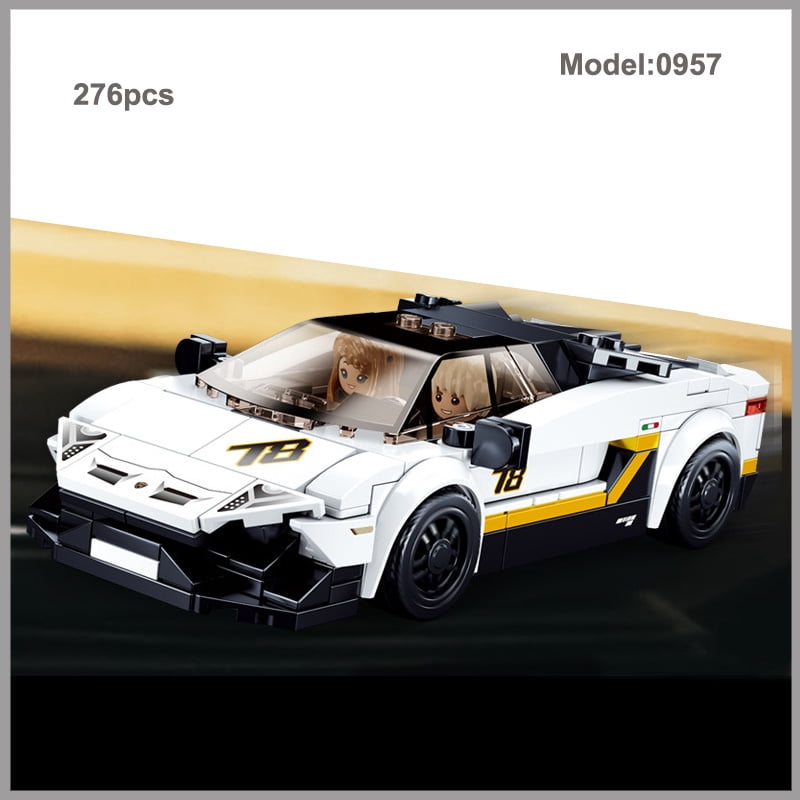 Technical Building Blocks Racing Sport Car Speed Vehicle Model City ...