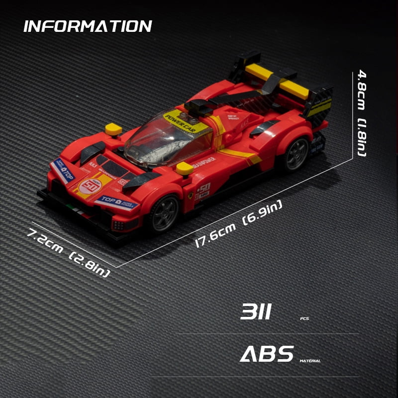 Technical Car City Speed Champion Racing Car Building Blocks Sports Car ...
