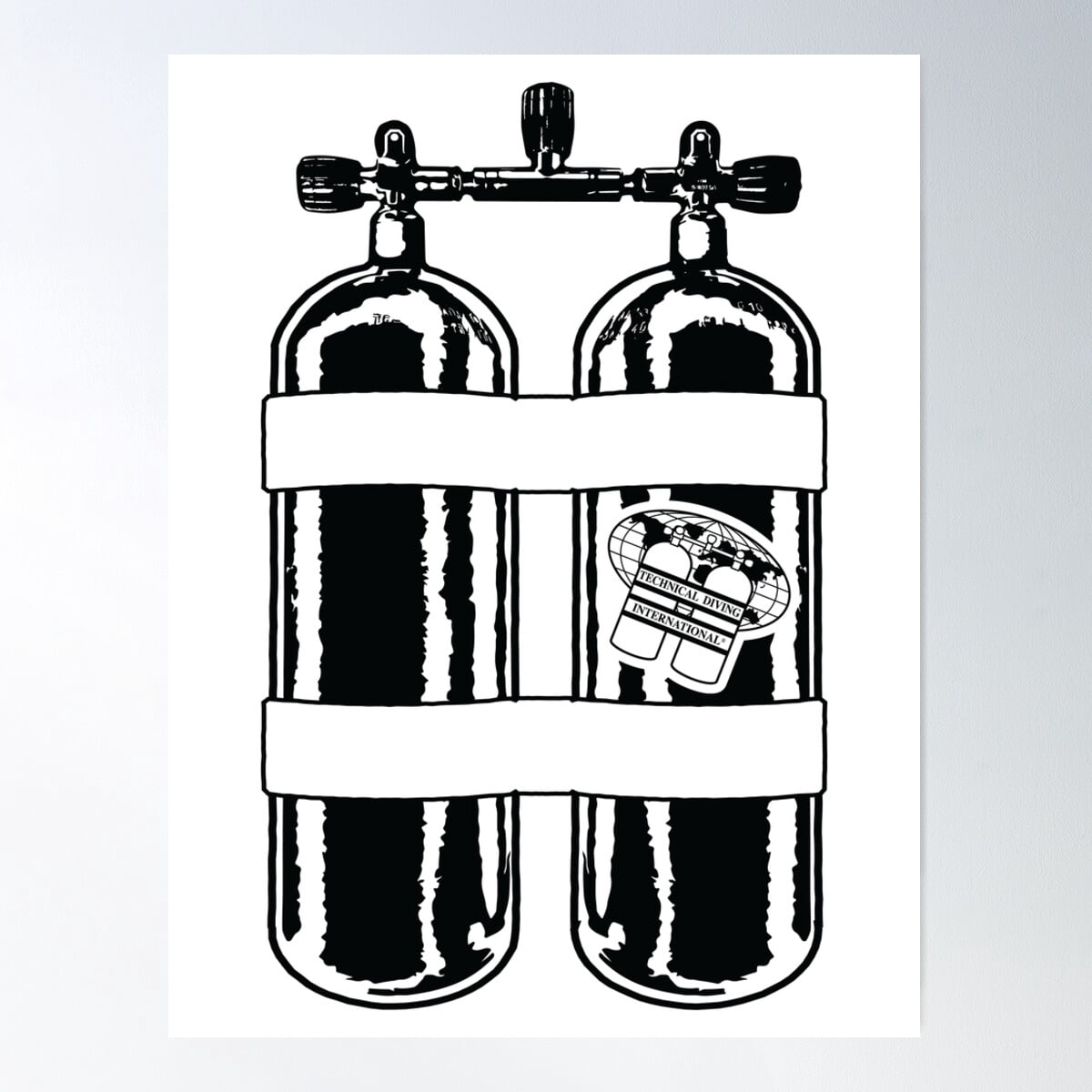 Technical Diving International (Tdi) - Double Cylinders With Tdi Logo ...