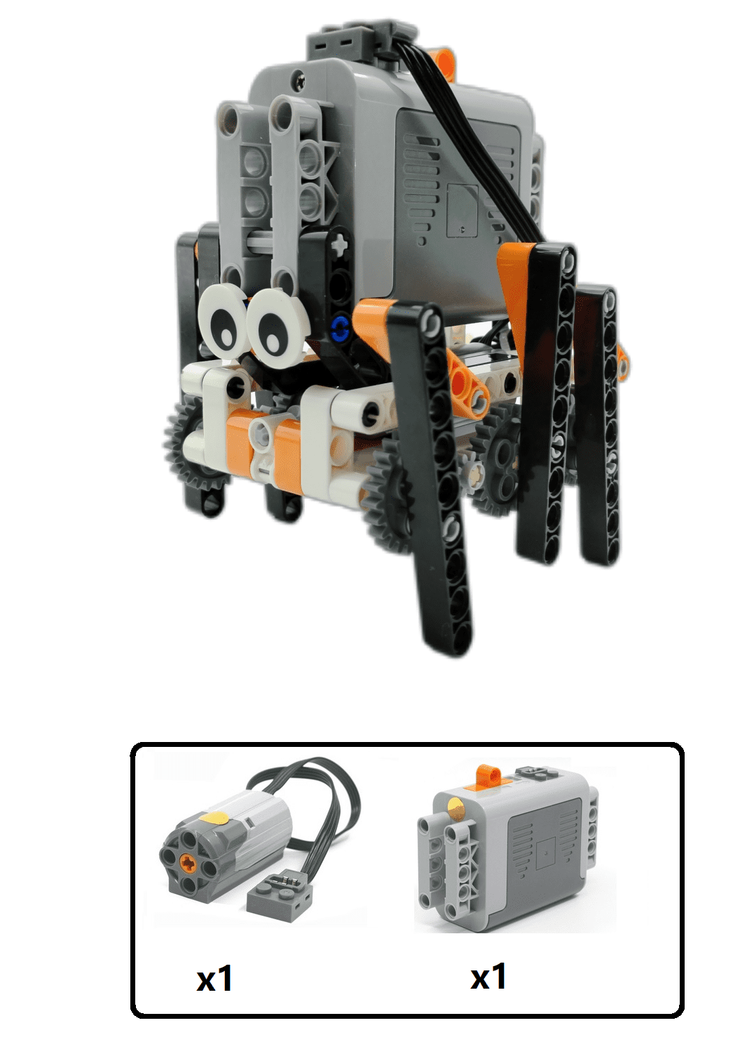 Technical Electric MOC Building Blocks 6-Leg Walking Robot RC ...