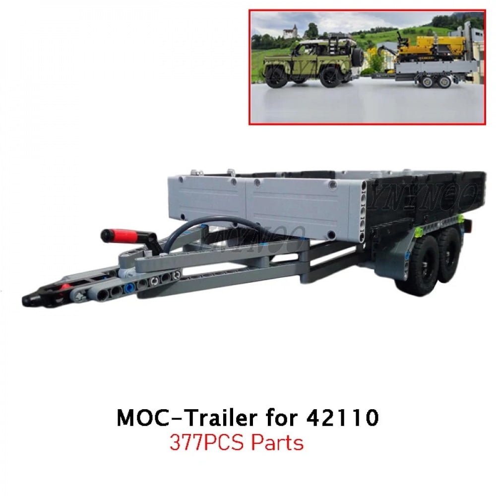 Technical Land SUV Rover Defender Car Bricks Model MOC Trailer Building ...