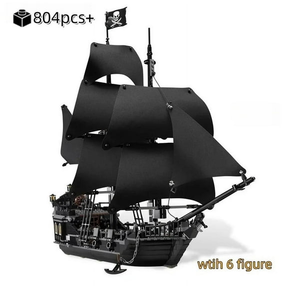 Technical MOC Pirates Warship The Black Pearl And Queen Anne's Revenge ...