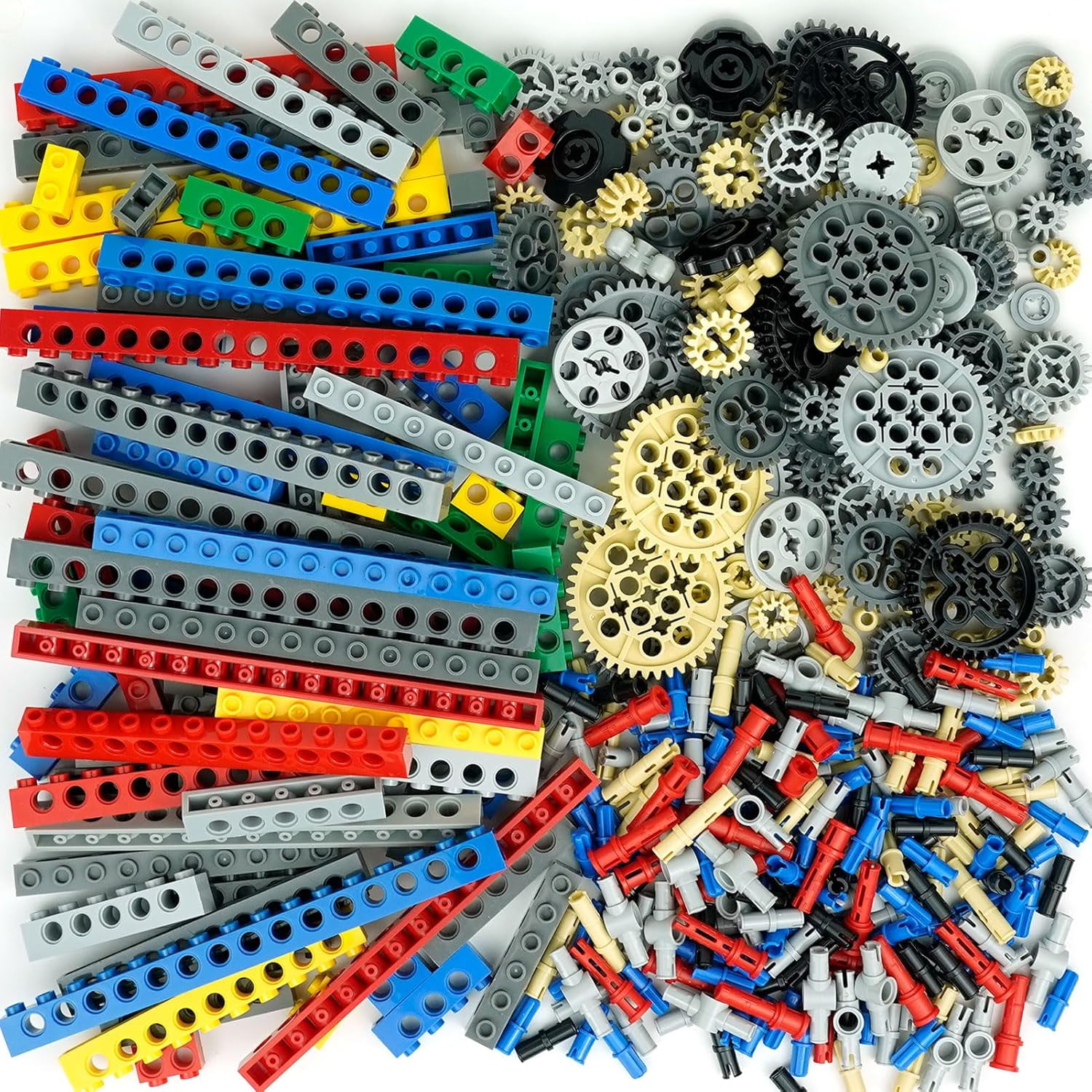 Technical Parts, Beams Gears Bricks, Bulk Pins Connectors Set ...