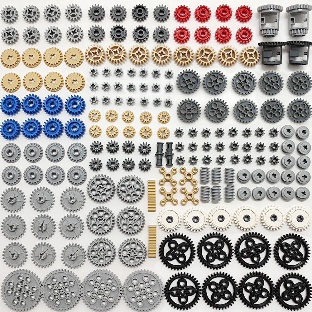 Technical Parts Gears Set 196 Pieces - Car Gear Parts for Kids ...