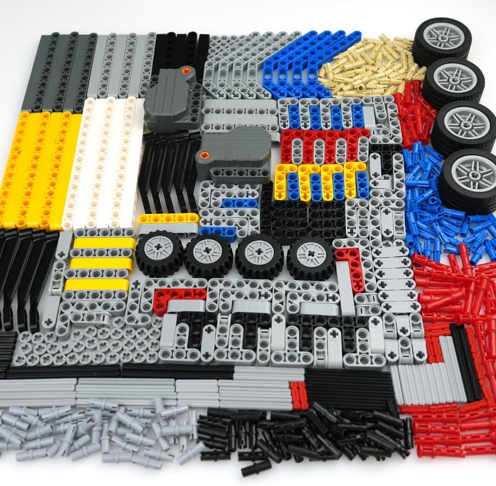 Technical Parts Liftarm Beams Pullback Motor Building Block Set, EV3 ...