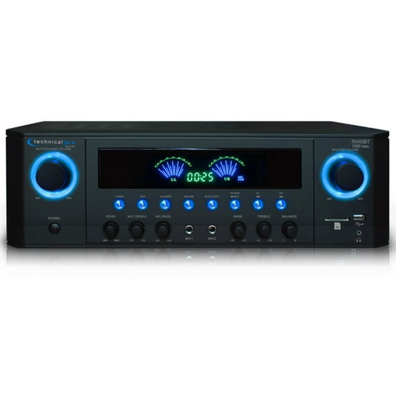 Technical Pro 1000 Watts Professional Bluetooth Receiver with USB and SD Card - Walmart.com