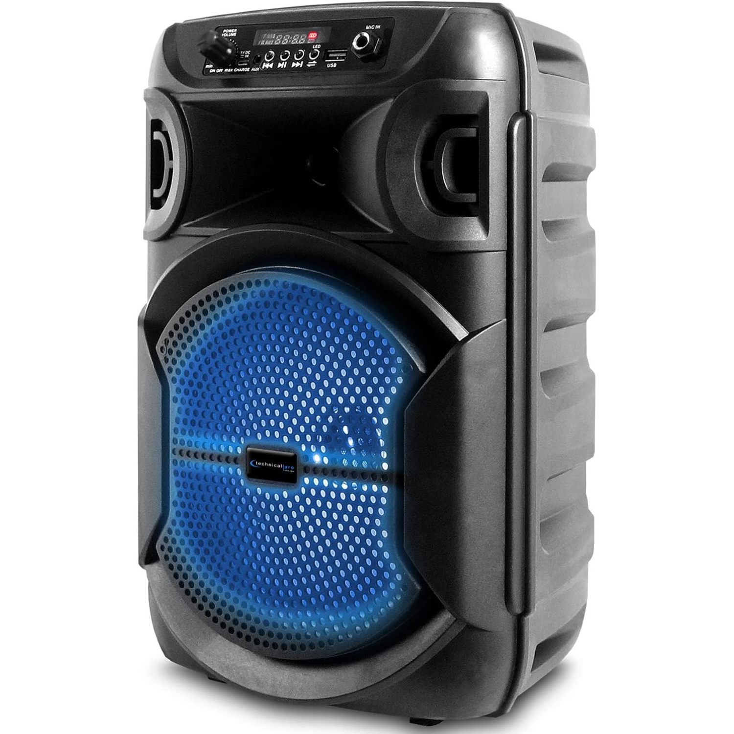 Technical Pro 8 Inch Portable 800 watts Bluetooth Speaker with Woofer ...
