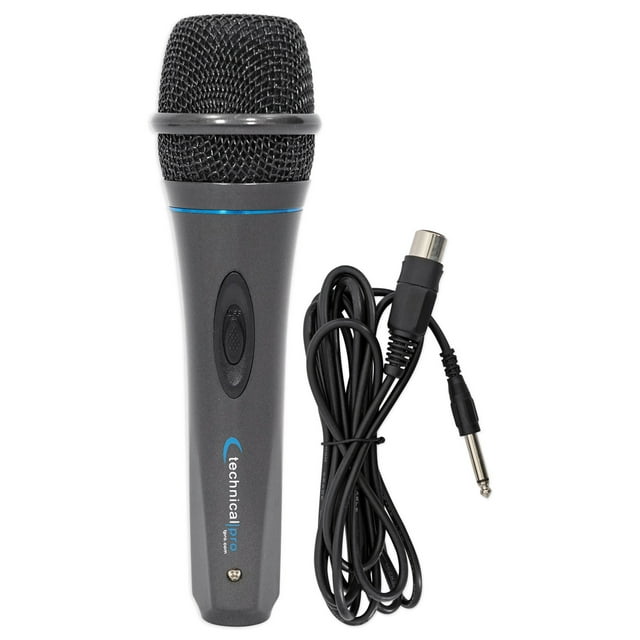 Technical Pro MK75 Karaoke DJ Wired Microphone Mic w/ 10 ft. XLR to 1/4 ...