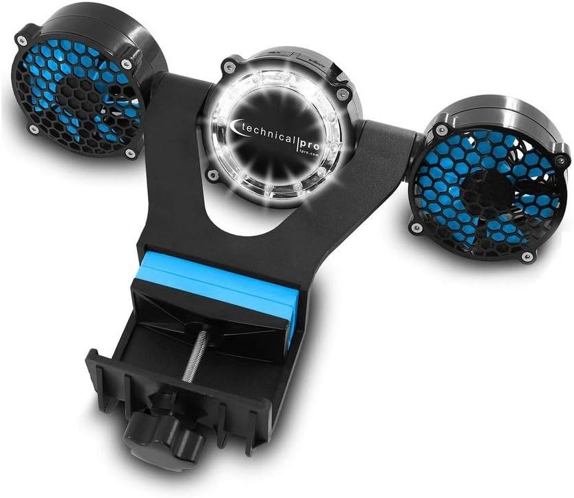 Technical Pro OFBBQ Barbecue Grill LIght and Fan Equipped With 12 LED ...