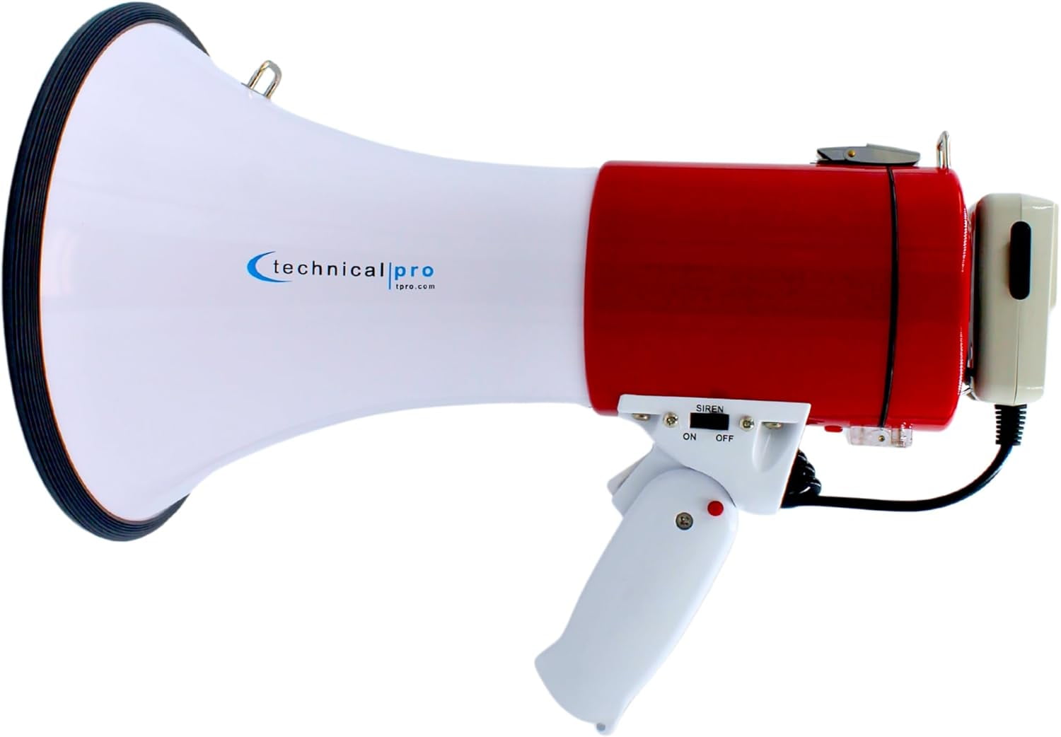 Technical Pro Portable 75-Watts 800M-1000M Range Megaphone Bullhorn ...