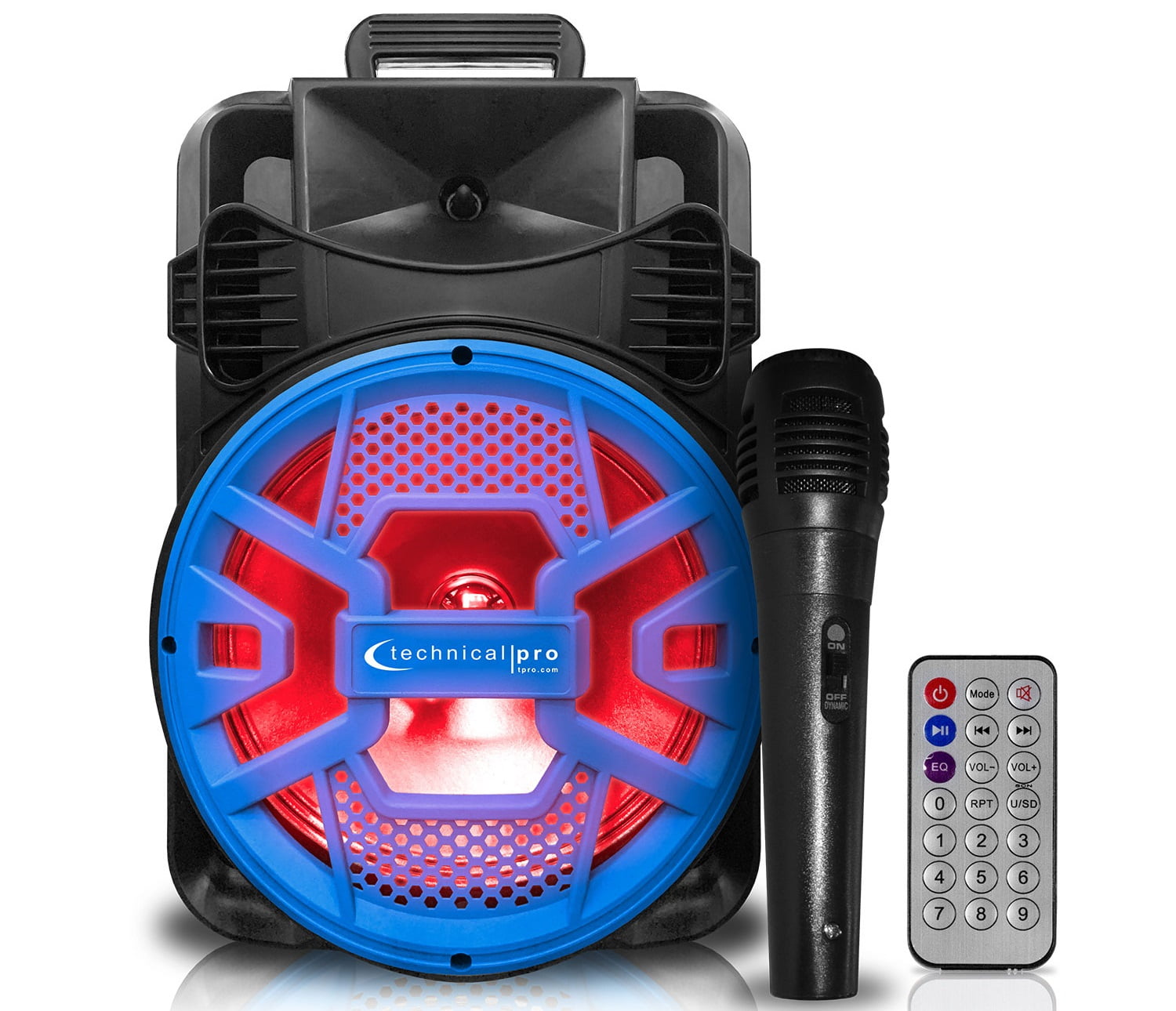 Technical Pro Portable Bluetooth Speaker, Black, TPSPARK12U - Walmart ...