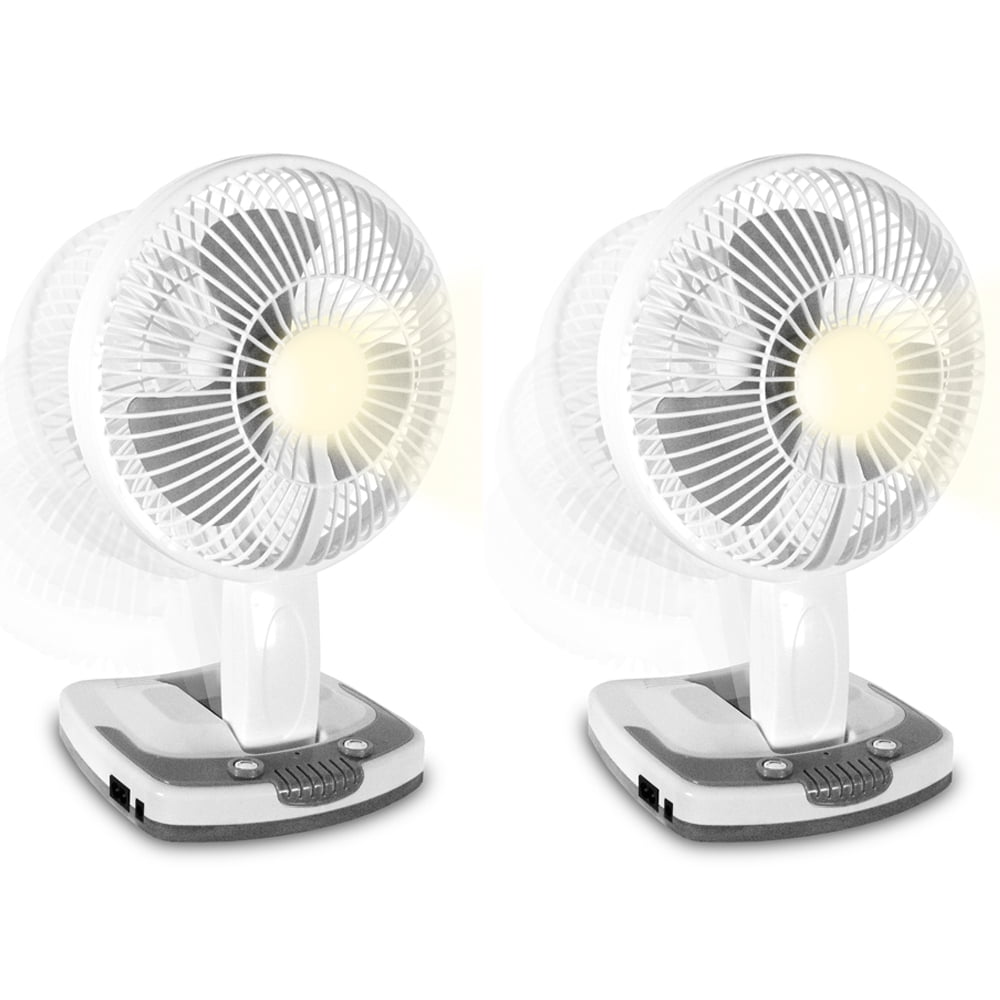 Technical Pro Rechargeable Desk Wall Fan with LED Work Lamp and ...
