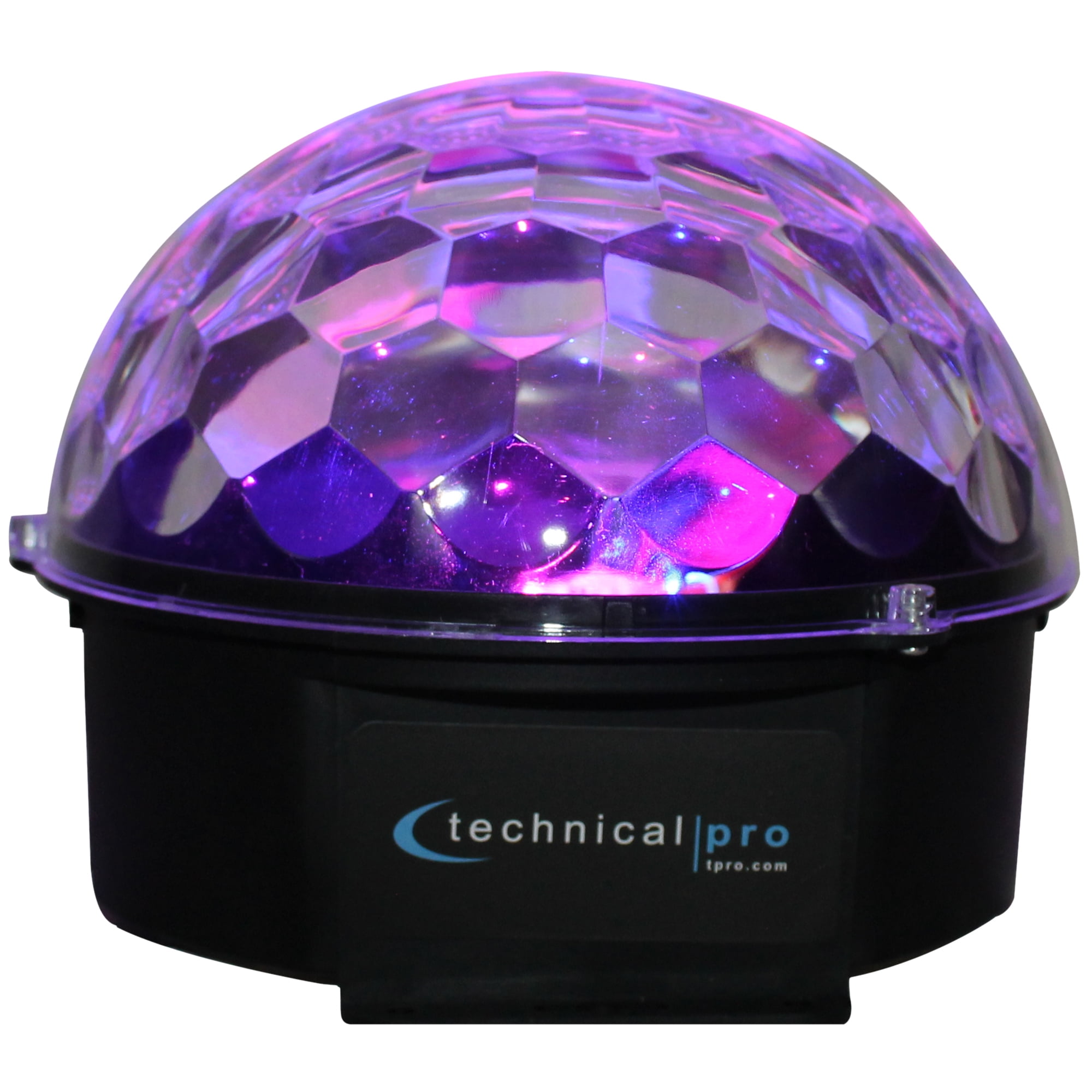 Technical Pro Rotating LED DJ Light with 4 Color Patterns Mounting Brackets 50 000 Hrs - Walmart.com