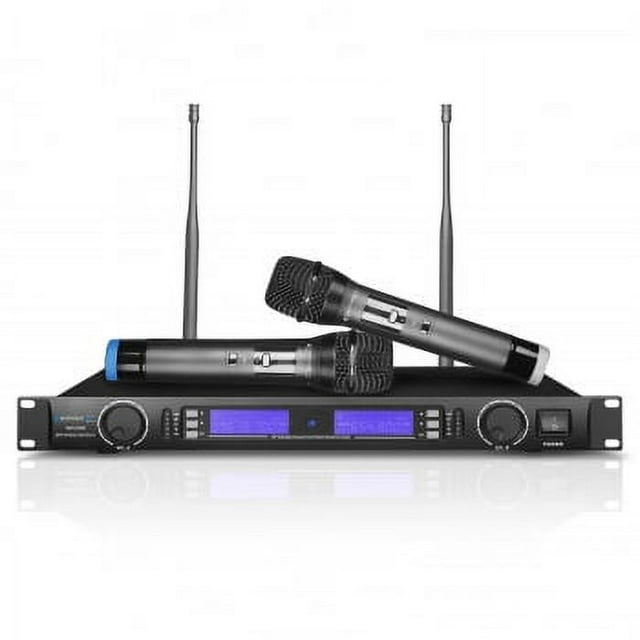 Technical Pro UHF Selectable Channel Dual Microphone System - Walmart.com