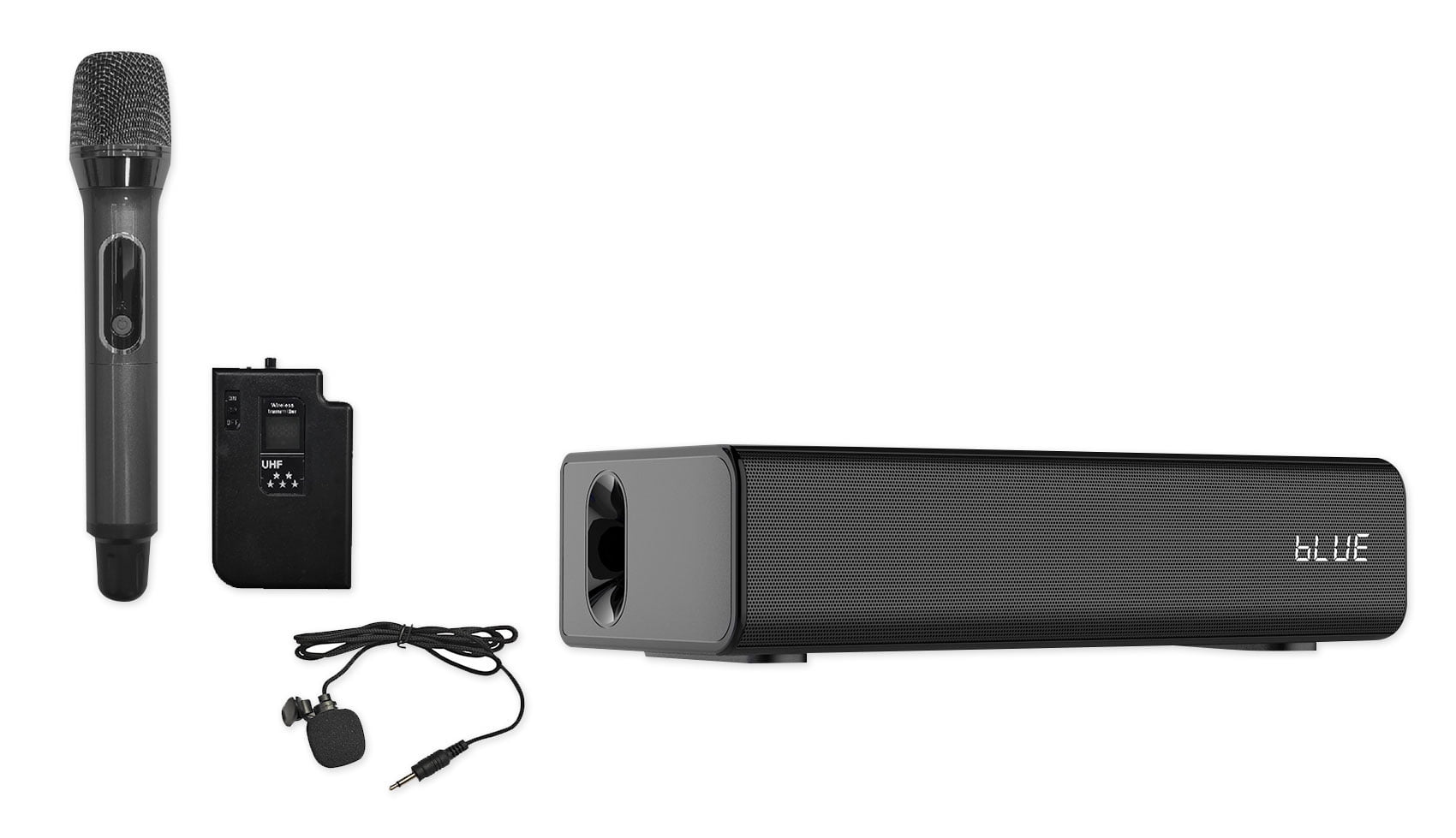 Technical Pro Bluetooth Sound Bar, UHF Wireless Microphones, 500W PA ...