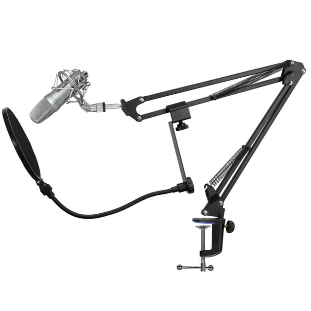 Technical Pro USB Condenser Microphone Kit with Adjustable Arm Stand ...