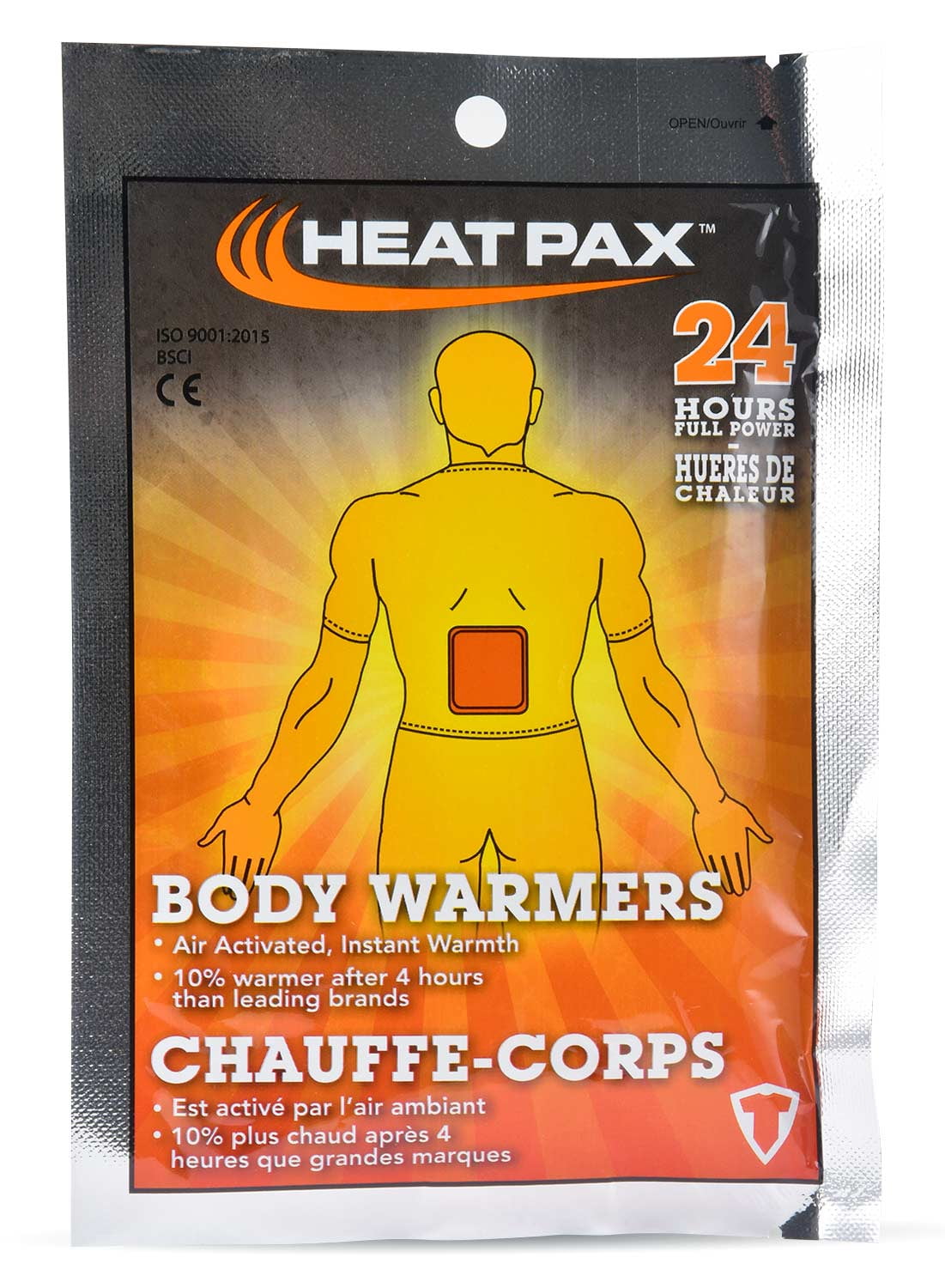 Techniche Heat Pax Air Activated Body Warmer - Case (40ct) - Walmart.com