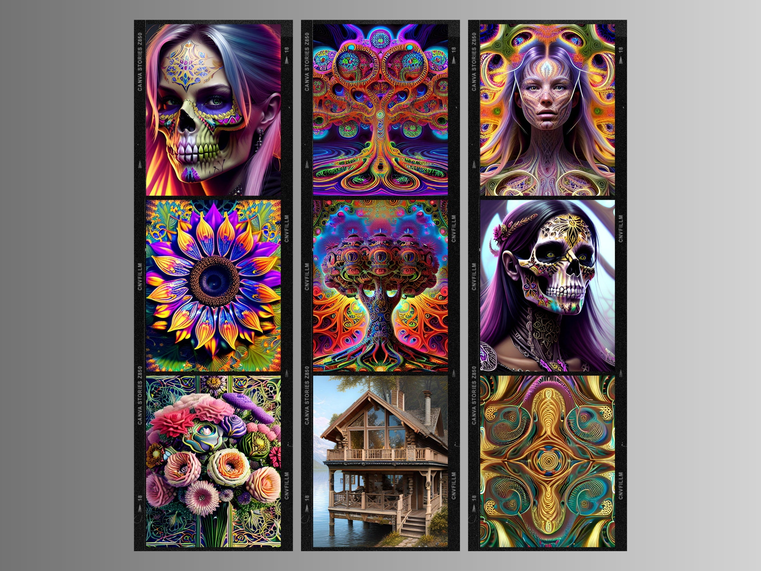 Technicolor Talons - Canvas Wall Art - Walmart.com