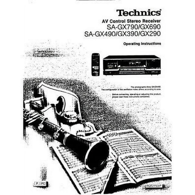 Technics SA-GX290 SA-GX390 SA-GX490 SA-GX690 SA-GX790 Receiver Manual ...