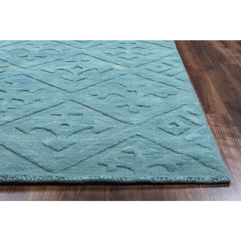 Technique 8' x 10' Solid Blue/Aqua Hand Loomed Area Rug - Walmart.com