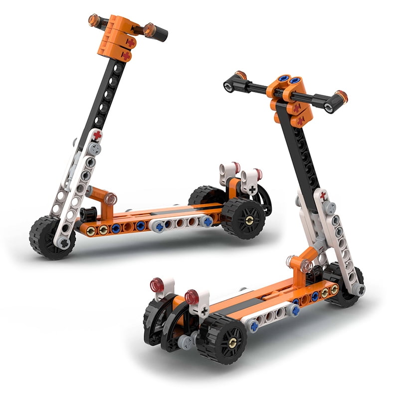 Technique Motorcycle MOC Finger Scooter Building Blocks Sets Model ...
