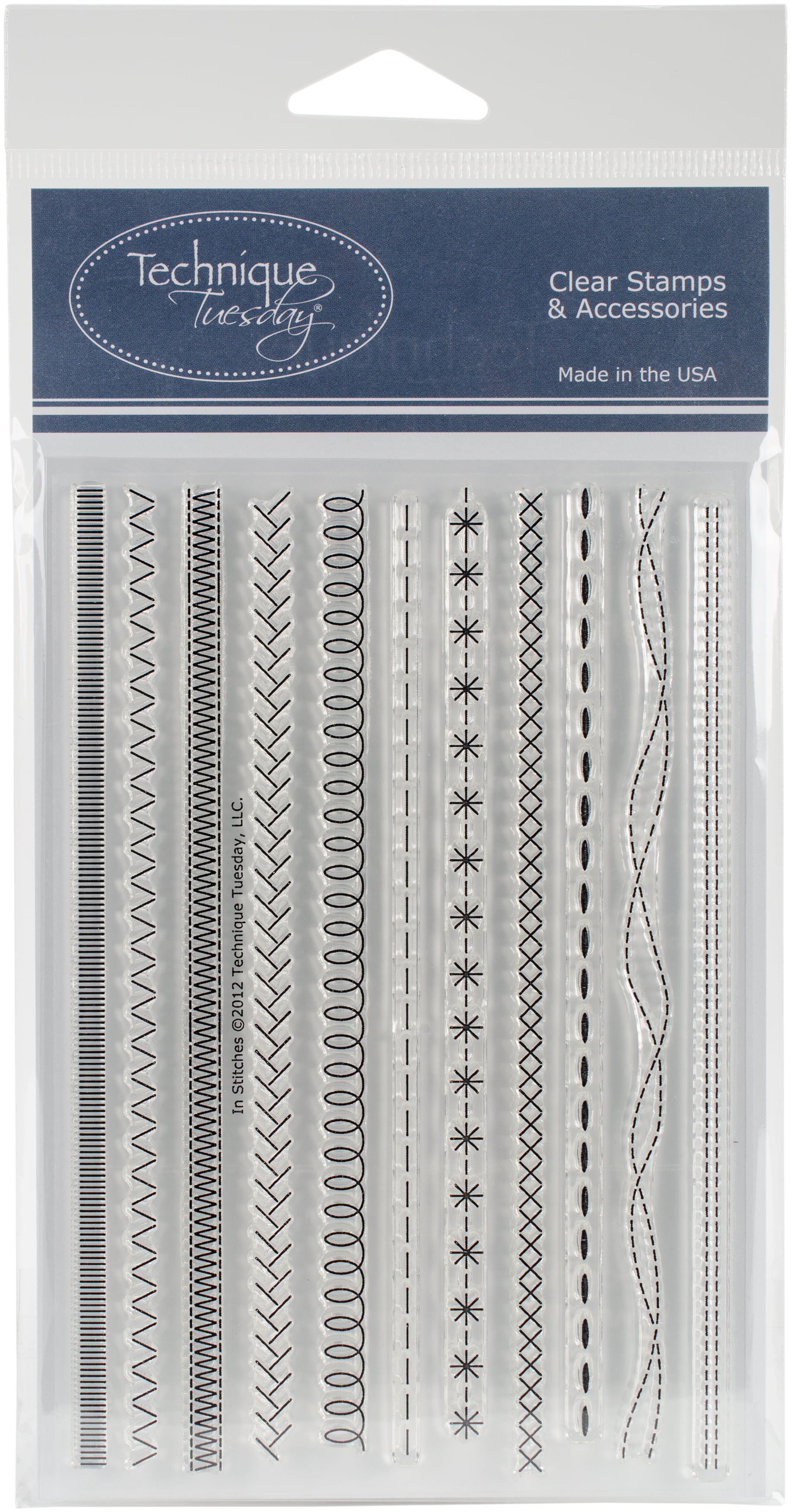 Technique Tuesday Clear Stamps 4"X6"-In Stitches, Pk 1, Technique ...