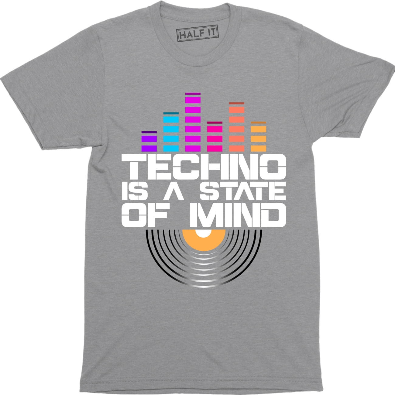 Techno Is A State Of Mind Sound Wave Funny Dj Music Lover Slogan T ...