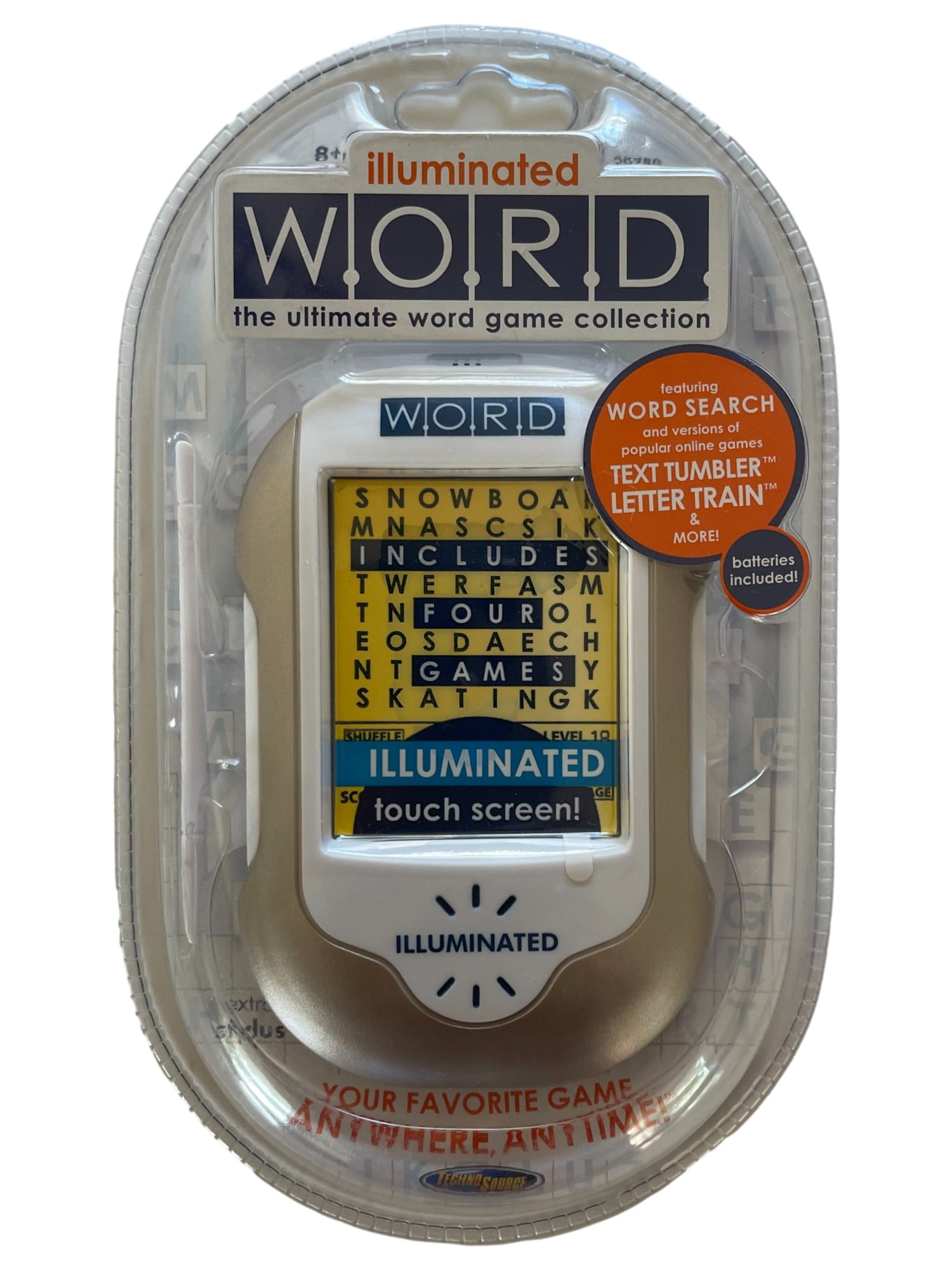 Techno Source Illuminated Touch Screen Word Electronic Handheld Game ...