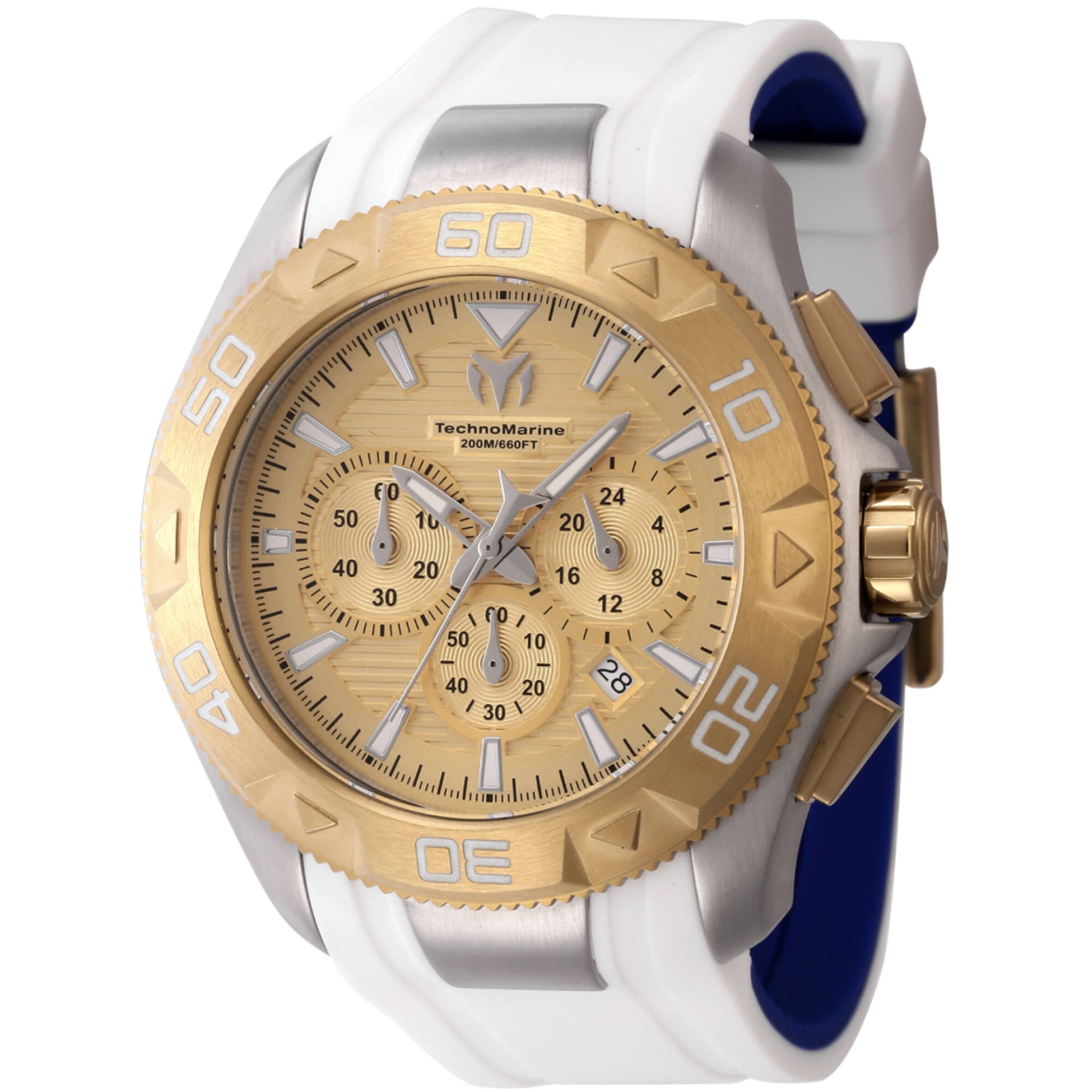 TechnoMarine Mens UF6 None Quartz Chronograph Gold Dial Watch - Walmart.com