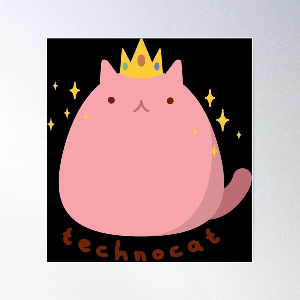 Technoblade Cat Poster Wall Art, Modern Wall Decor For Living Room ...