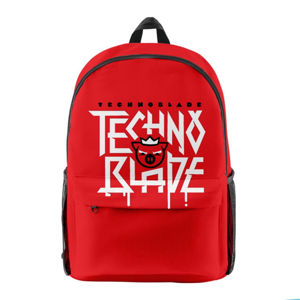 Technoblade Cosplay Backpack Casual Travel Bag Hip Hop Style Daypack ...