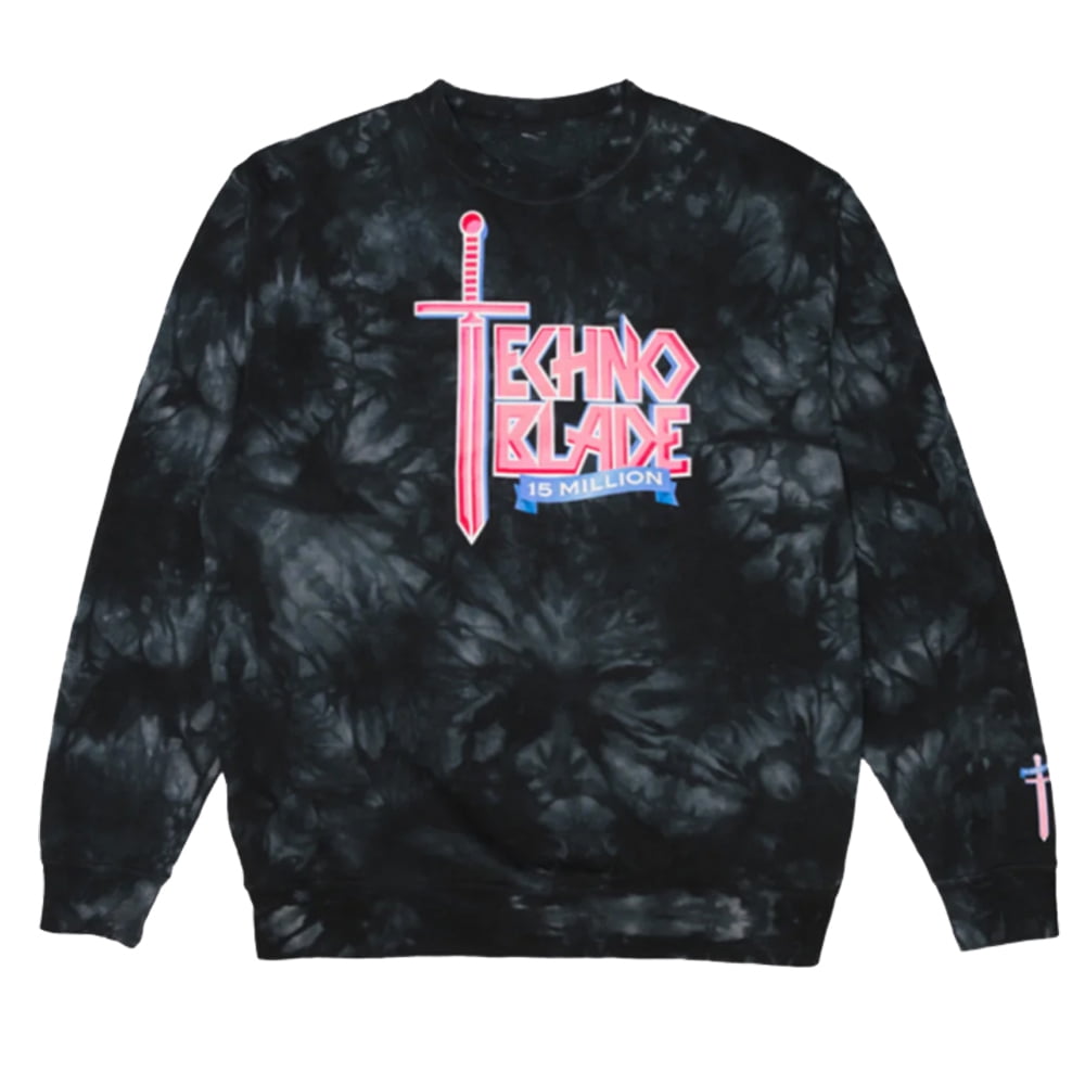 Technoblade Merch 15 Million Subs Tie Dye Crewneck Sweatshirt Long ...