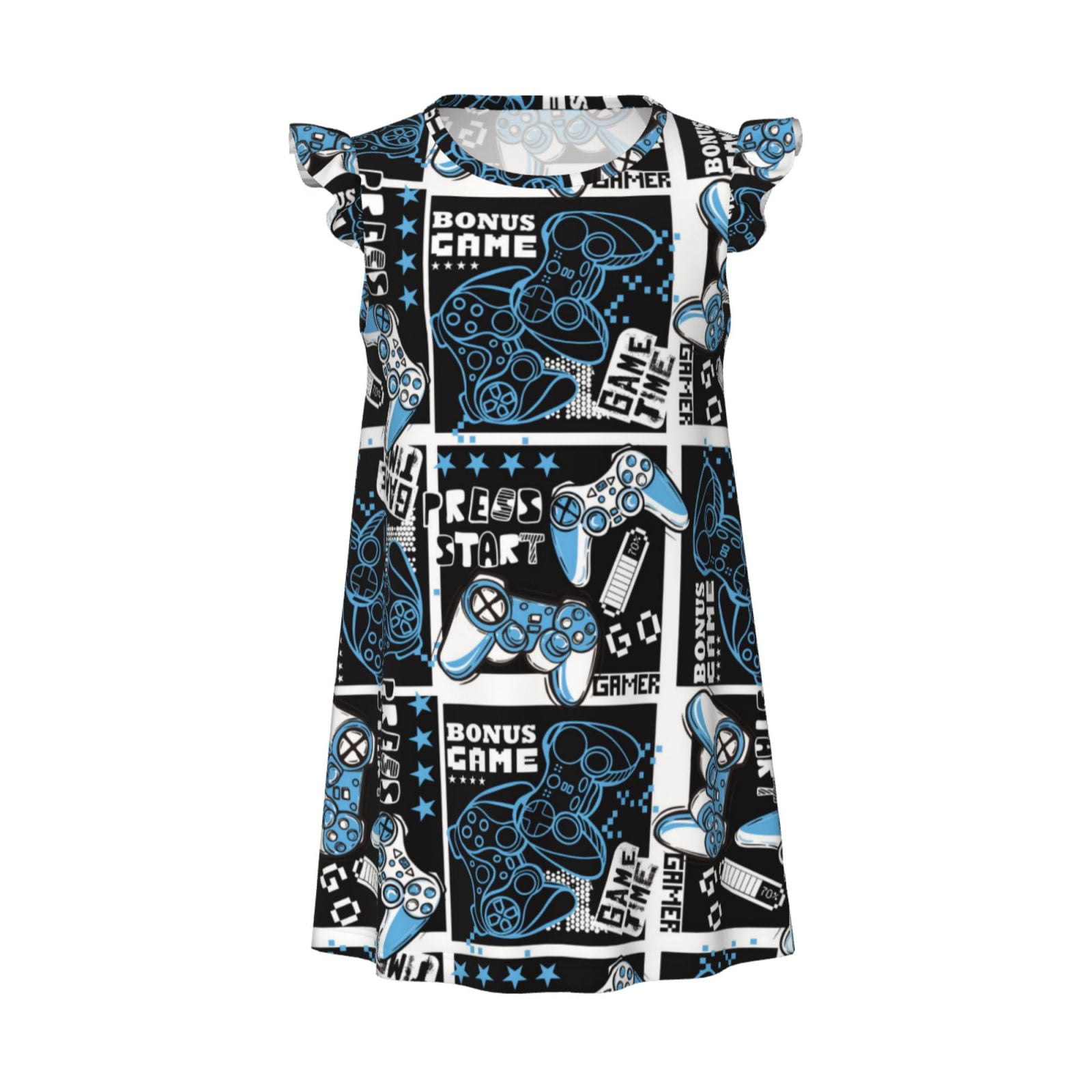 Technological Lines Game Handle Girls Nightgowns, Pajamas for Girls ...