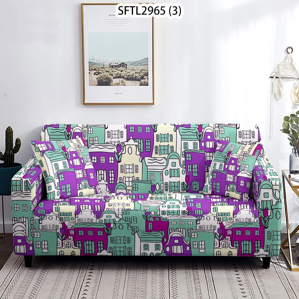 Technological Style City Gorgeous Houses Sofs Covers L-Shape All ...